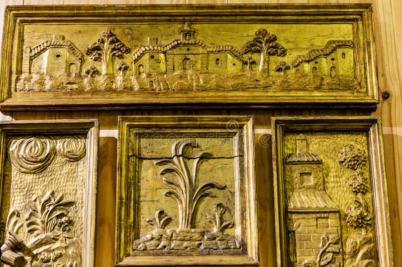 Various Mixed Woodwork Carving Artifacts on Malaga Museum Editorial ...