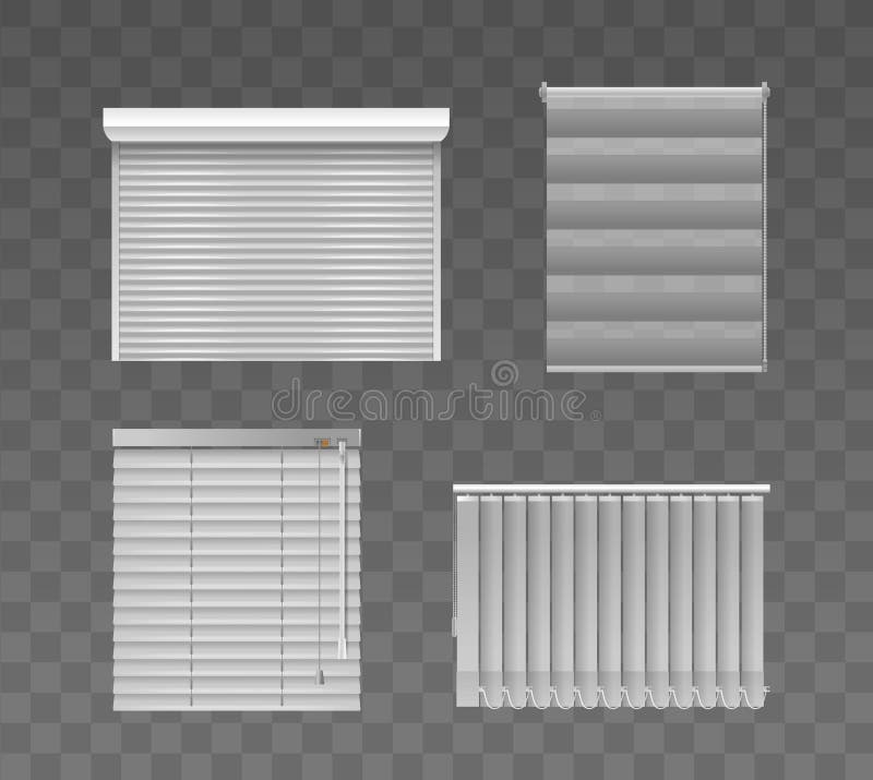 Various Modern Window Blinds Including Roller and Venetian Blind ...