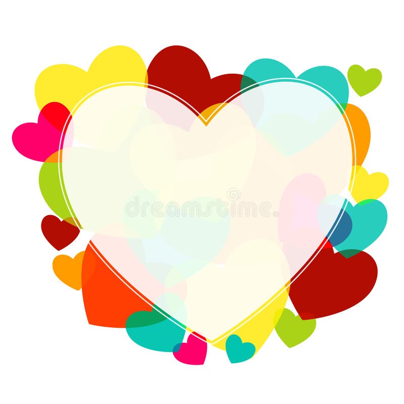 Various Multicolored Hearts. Vector Illustration Stock Vector ...