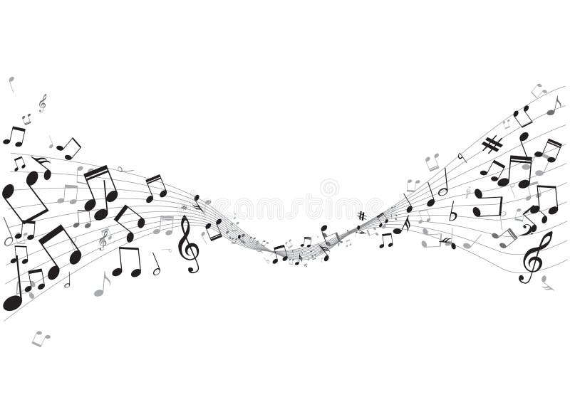 Colorful Music Notes Background Stock Vector - Illustration of gclef ...