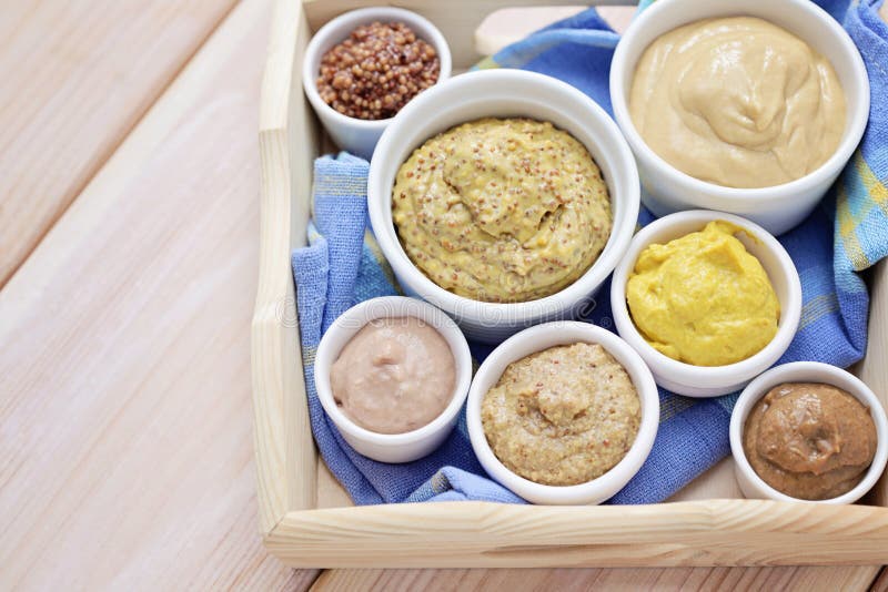 Various mustards stock image. Image of savory, gourmet - 40911569