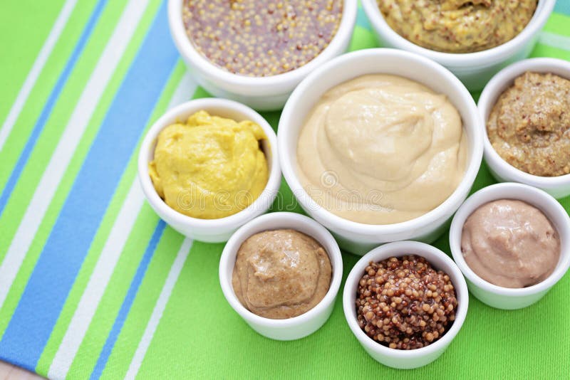 Various mustards stock image. Image of food, mustard - 42532563