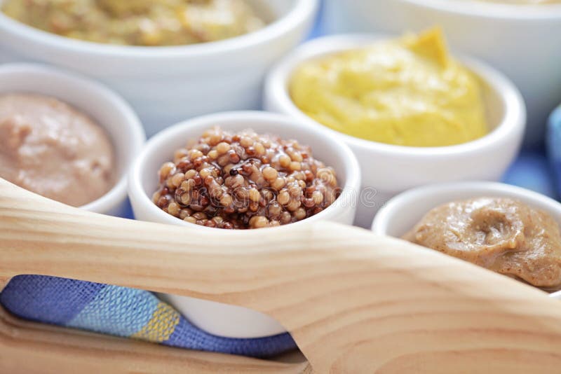 Various mustards stock photo. Image of savory, gourmet - 42532852