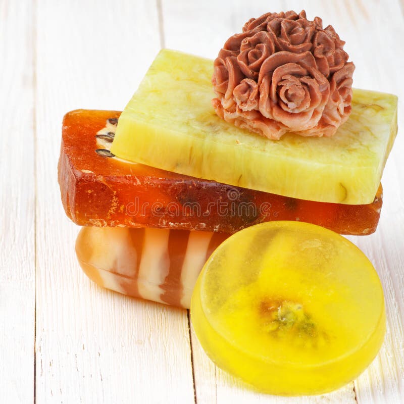 Various natural soaps stock image. Image of homemade - 55754479