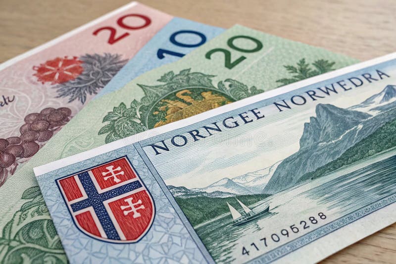 Norwegian bills stock illustration. Illustration of banking - 370804558