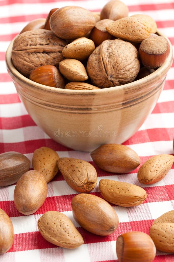 Various nuts stock photo. Image of protein, hazelnuts - 16451614