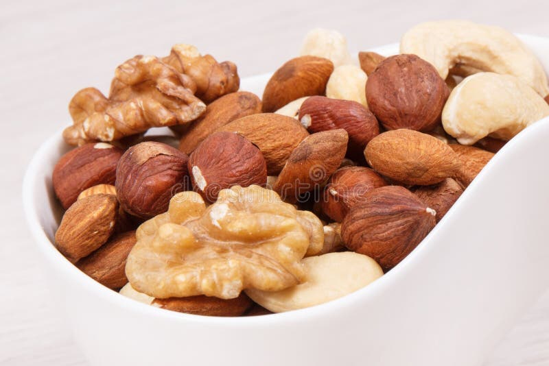 Various Nuts and Almonds As Source Natural Vitamins, Nutritious Eating ...