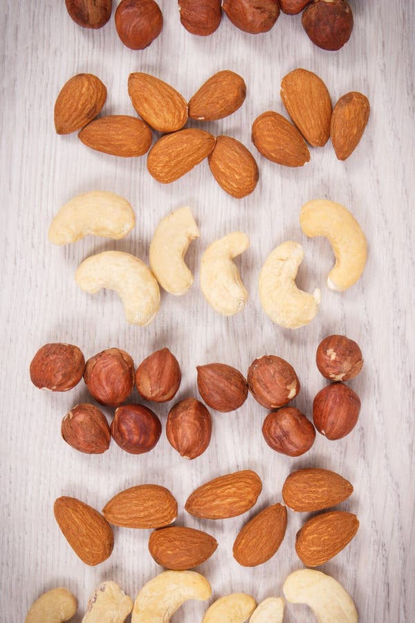 Various Nuts and Almonds As Source Vitamins Stock Photo - Image of nuts ...