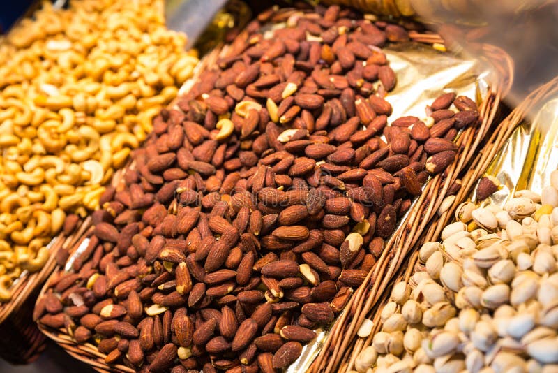 Various nuts stock image. Image of healthy, large, shop - 32601517