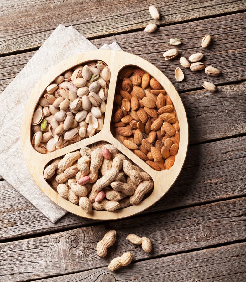 Various nuts stock image. Image of table, peanuts, peanut - 90381959