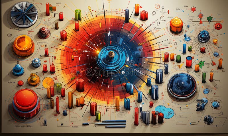 Various Objects Displayed on Wall Stock Photo - Image of variety ...