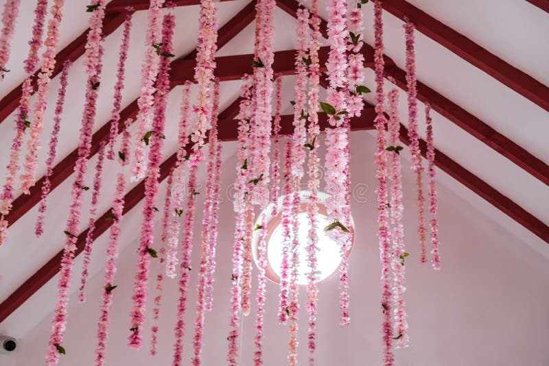 Various Ornaments Hanging from the Ceiling Stock Image - Image of color ...