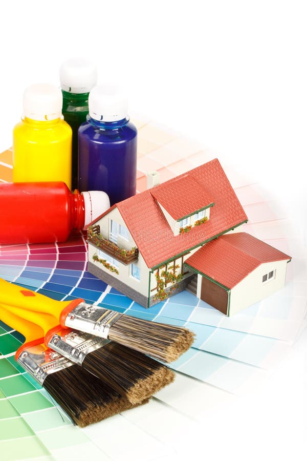 Painting Tools On White Background. Stock Image - Image of paintbrush ...