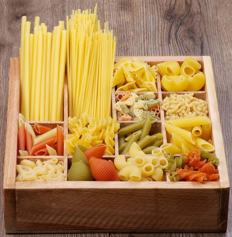 Various Pasta stock image. Image of collection, closeup - 37728937