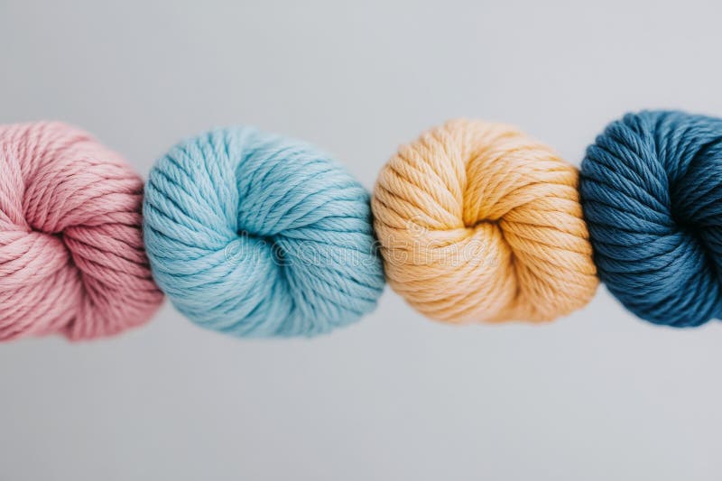 Various Pastel Colored Threads Woven Together Creating an Artistic ...