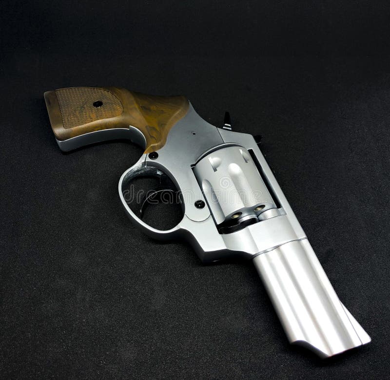 Various Pattern Pistol, Black Background Stock Image - Image of metal ...