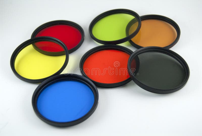 Various Photographic Lens Filters Stock Image - Image of filters, seven ...