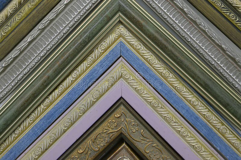 Various Picture Frames Samples Stock Photo - Image of paint, design ...