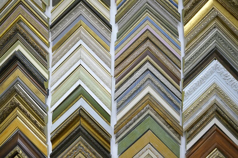Various Picture Frames Samples Stock Image - Image of paint, baguette ...