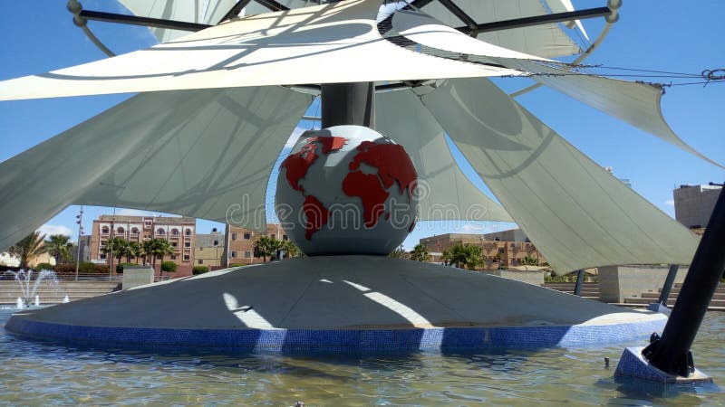 Various Pictures of One of the Models in a Public Square Stock Photo ...