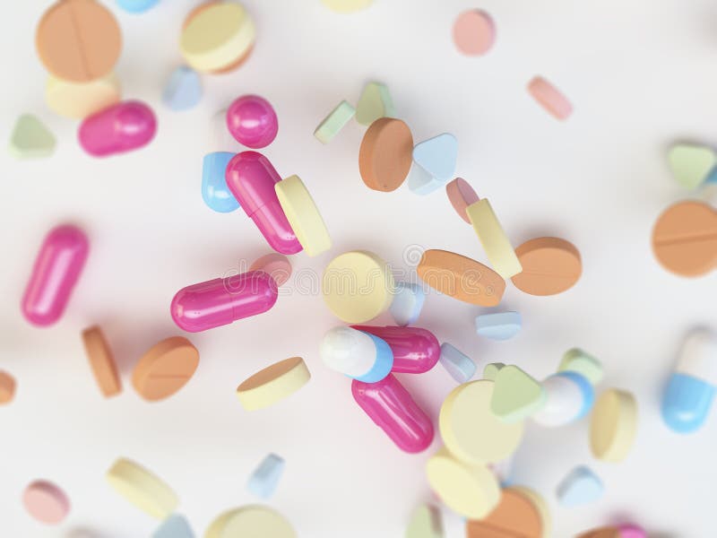 Various Pills stock photo. Image of colored, drugs, capsule - 57323628