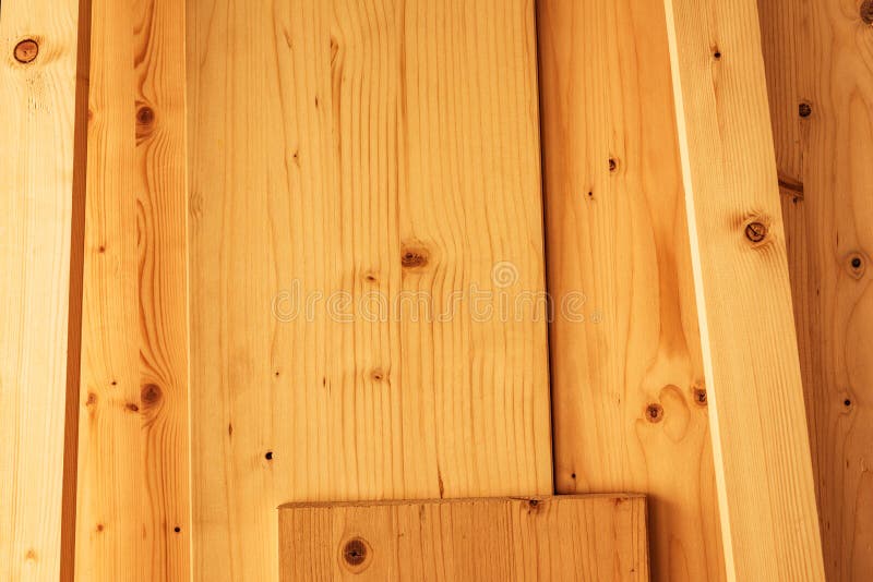 Various Pine Wood Planks in Carpentry Woodwork Workshop Stock Image ...