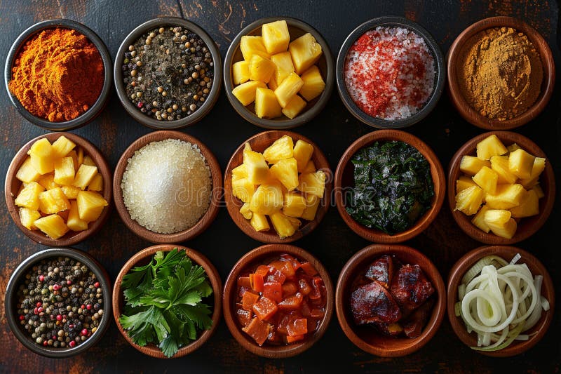 Various Pineapple and Spice Ingredients, Great for Culinary and Recipe ...