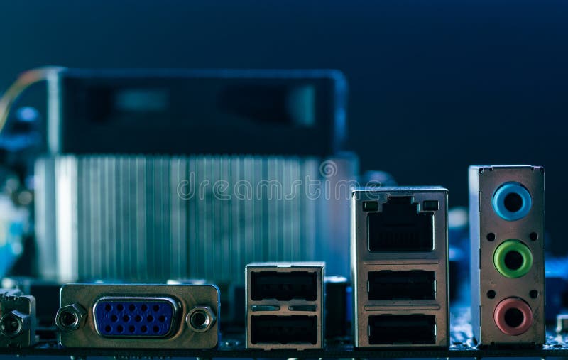 Various Plug Connectors in the Ward. Inputs and Outputs in a Computer ...