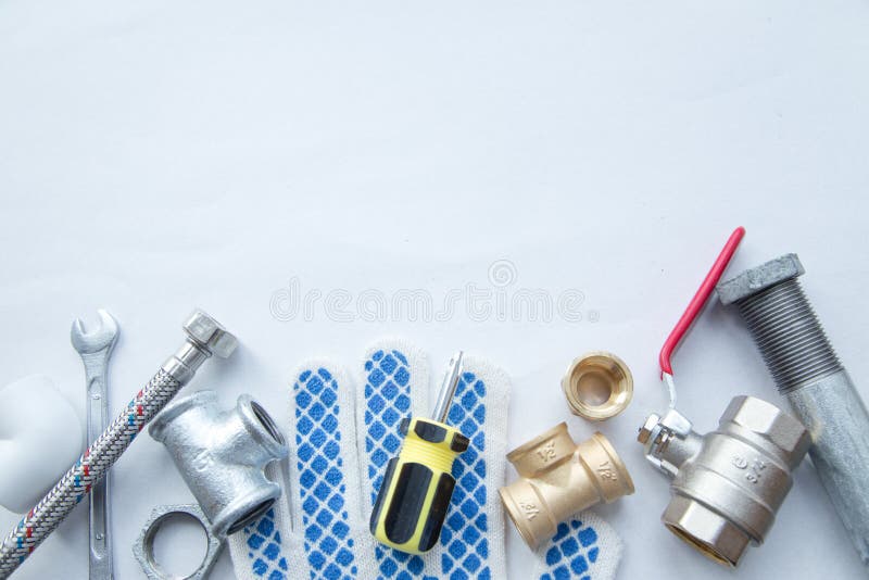 Various plumbers tools stock photo. Image of pipe, hardware - 112468708
