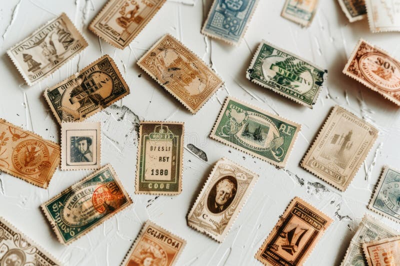 Various Postage Stamps Table Stock Photos - Free & Royalty-Free Stock ...