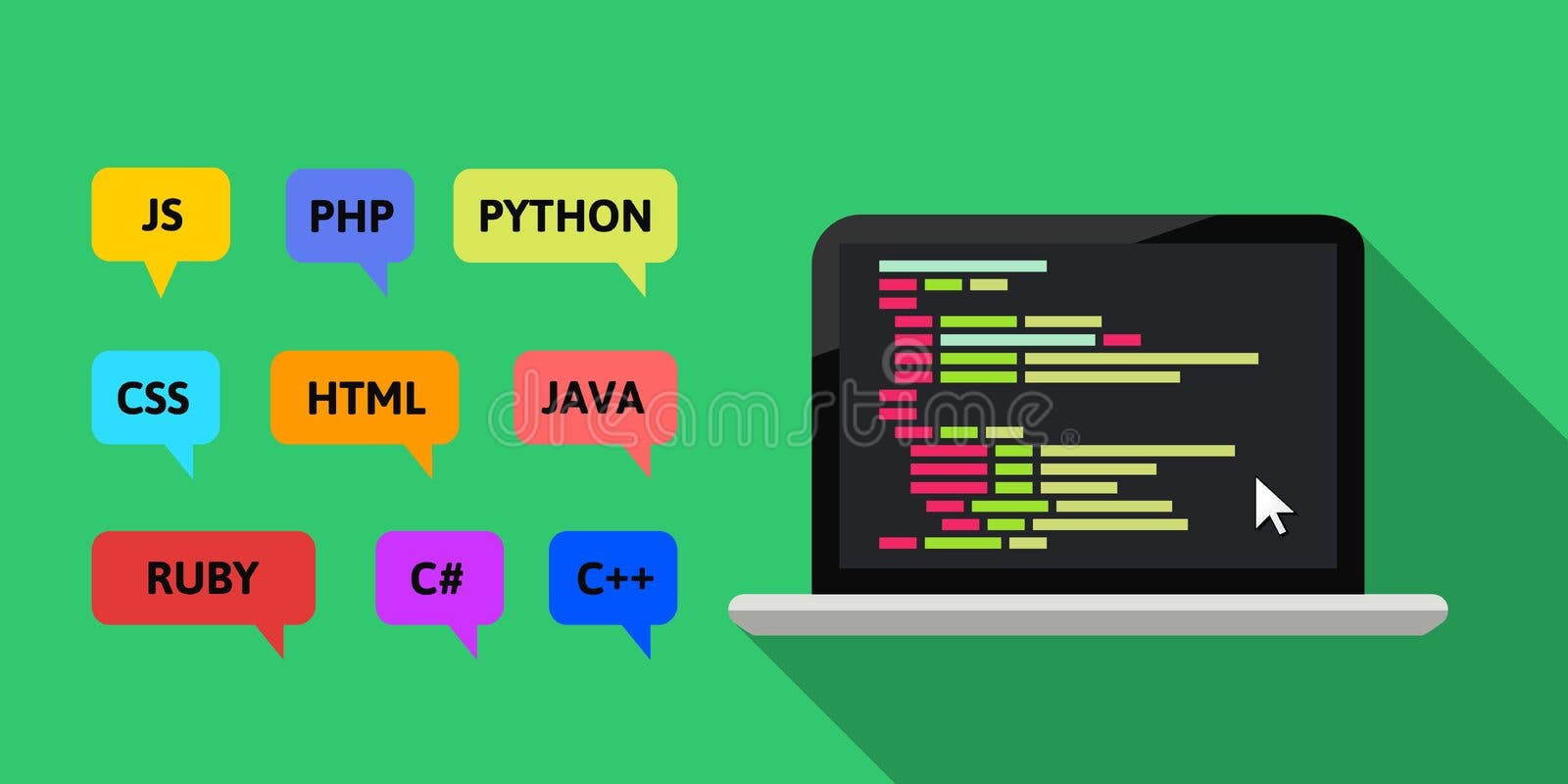 Coding Concept with Html Code Stock Photo - Image of online ...