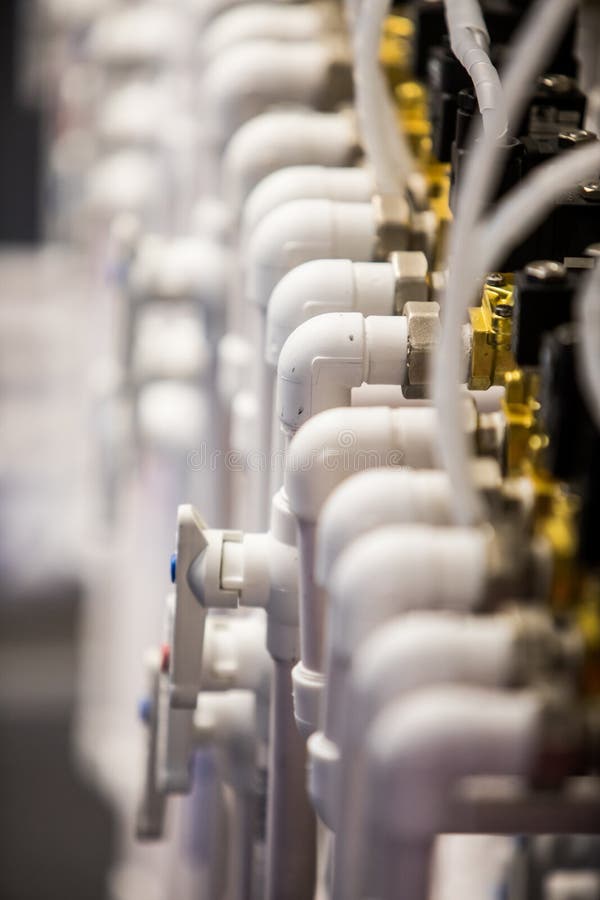 Various PVC Pipes and Fittings Stock Image - Image of repair, closeup ...