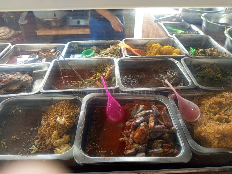 Various Ready-to-eat Buffet Foods Typical of Indonesia Stock Photo ...