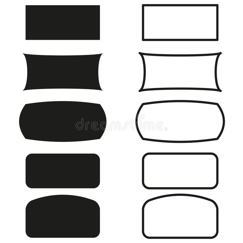 Simple Rounded Rectangle Border Stock Illustrations – 883 Simple ...
