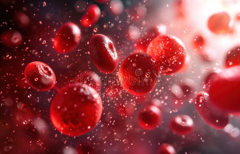 Of Various Red Cell Particles Stock Image - Image of stem, microscopic ...