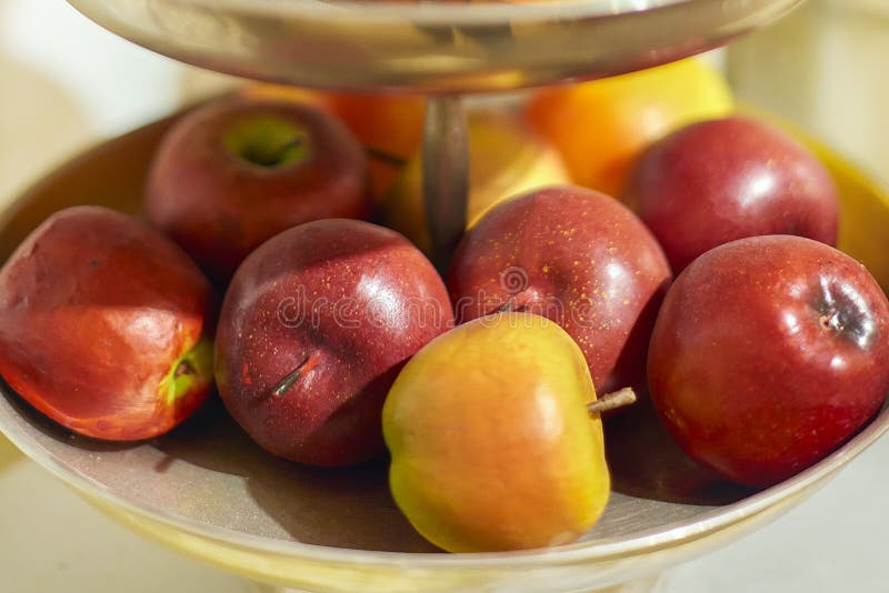 Various of Red and Orange Apples Stock Image - Image of refreshment ...