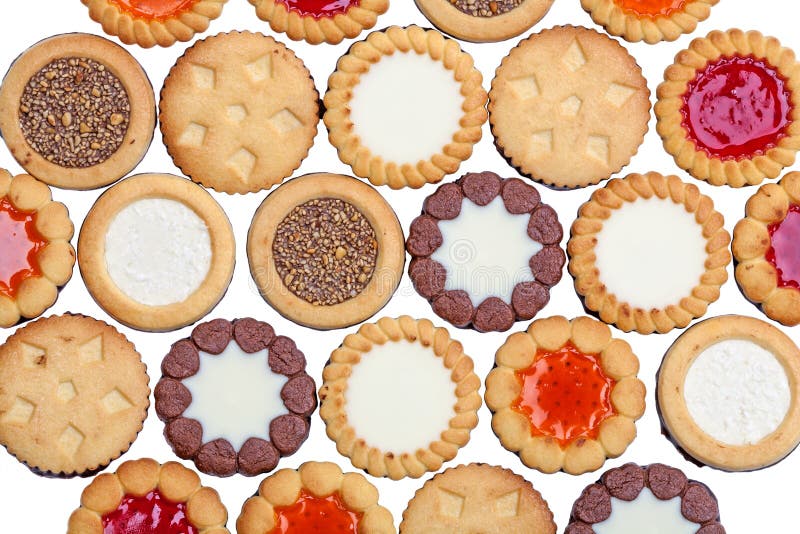 Set of Various Round Croissants, Trendy Baked Sweet Pastry Stock Photo ...