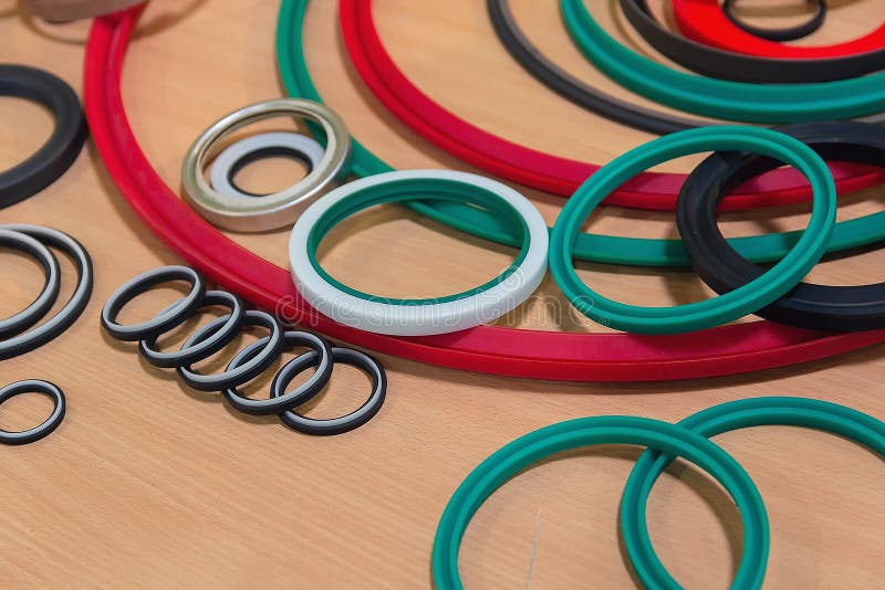 Various Rubber Products and Sealing Products at the Exhibition Stand ...