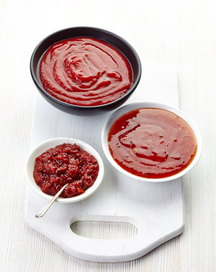 Various sauces stock photo. Image of appetizing, table - 34406690