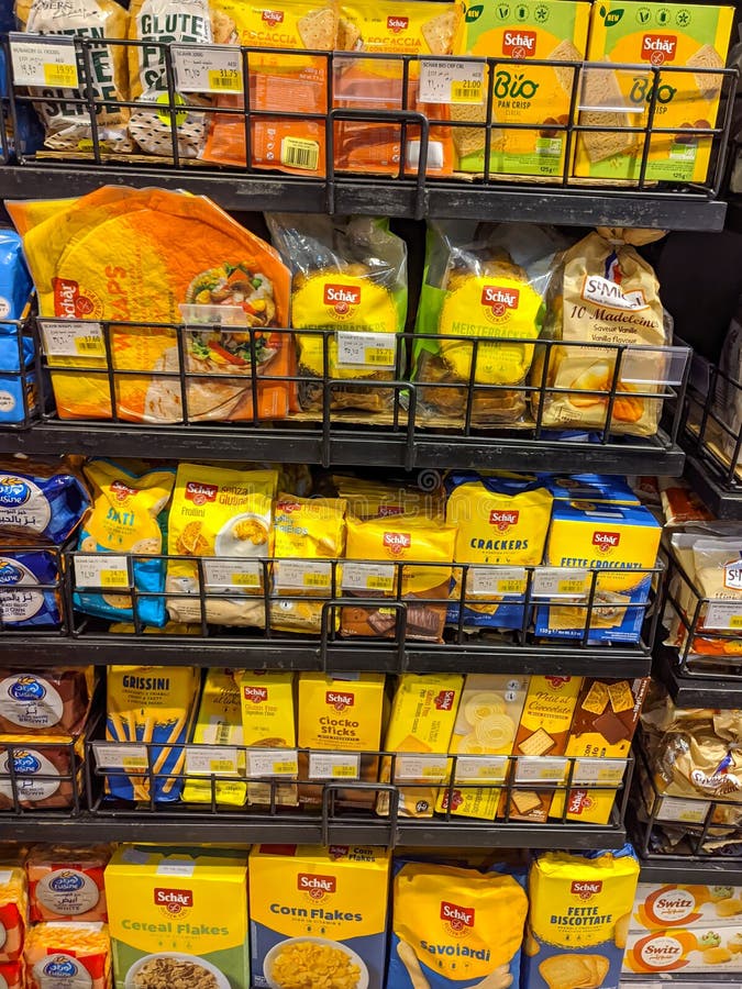 Various Schar Gluten Free Bread Products Editorial Stock Photo - Image ...