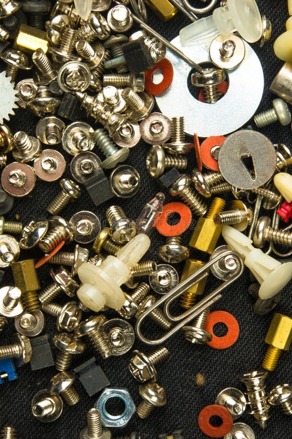 Various Screws, Bolts, Washers, Nuts and Other Computer Small Fasteners ...