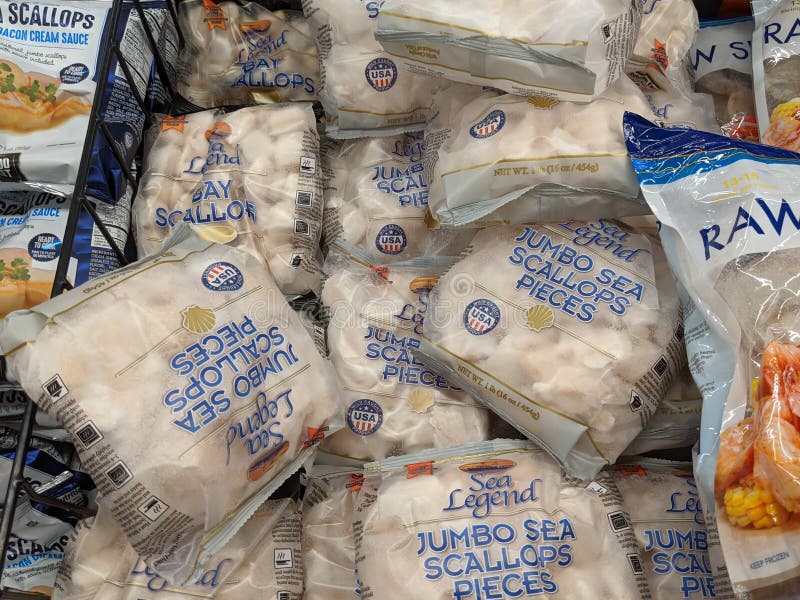 Various Sea Scallops Available for Purchase Editorial Photography ...