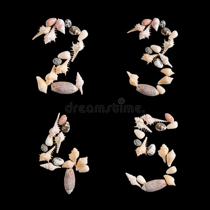Shells Capital Numbers Stock Photos - Free & Royalty-Free Stock Photos ...