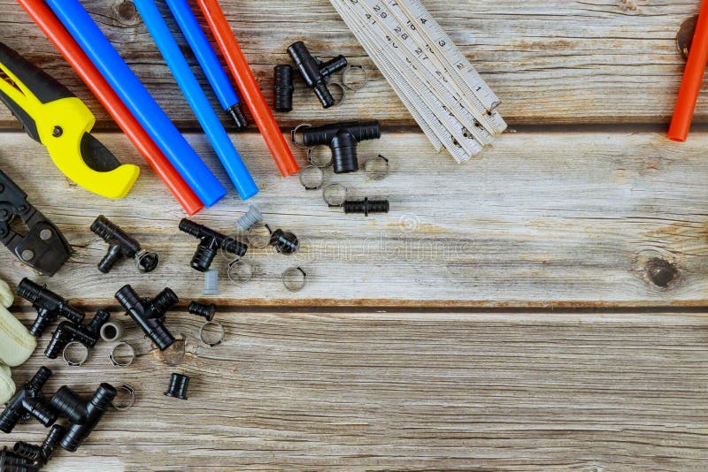 Set of Tools for the Plumber on Preparing Master before Work ...