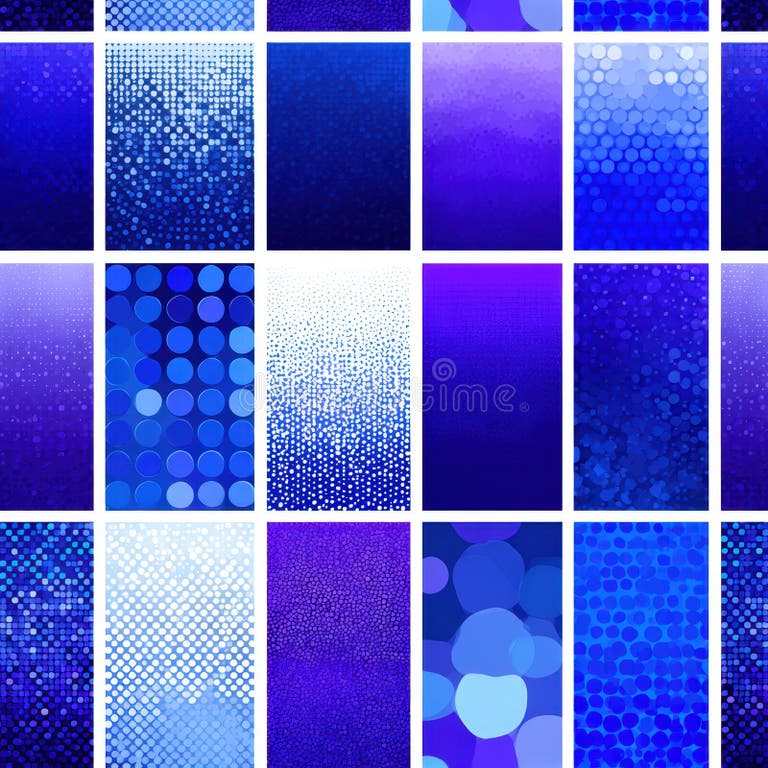 Various Shades of Blue Abstract Textures and Patterns Collection Stock ...