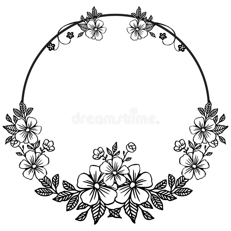 Various Shape of Wreath Frame, Wallpaper of Card. Vector Stock Vector ...
