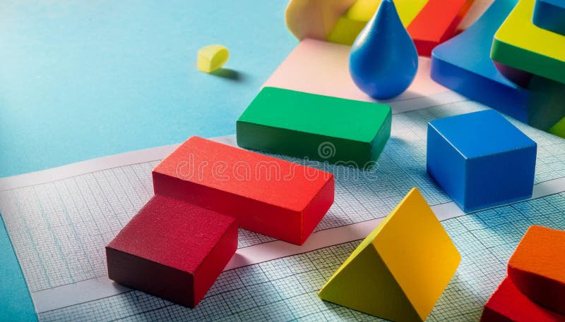 Various Shapes and Forms on a Design Sheet, Representing Structure ...