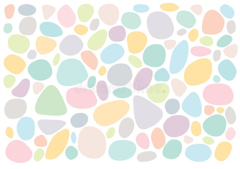 Various Freeform Shapes Patterns Pastel Colors Vector Illustration ...