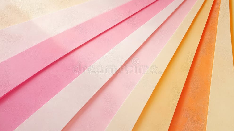Colorful Paper Sheets Arranged in a Diagonal Pattern Showcasing Pastel ...