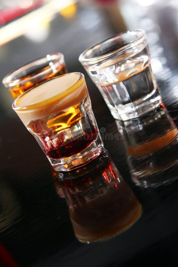 Various Shots on a Bar Stage Stock Photo - Image of alcohol, background ...